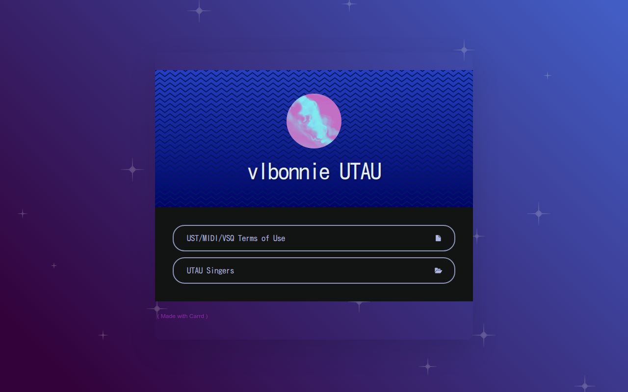 vlbonnie's UTAU and UST distribution
